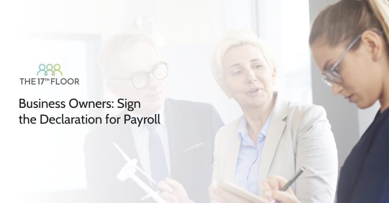 Business Owners: Sign the Declaration for Payroll - HCM DIALOGUE