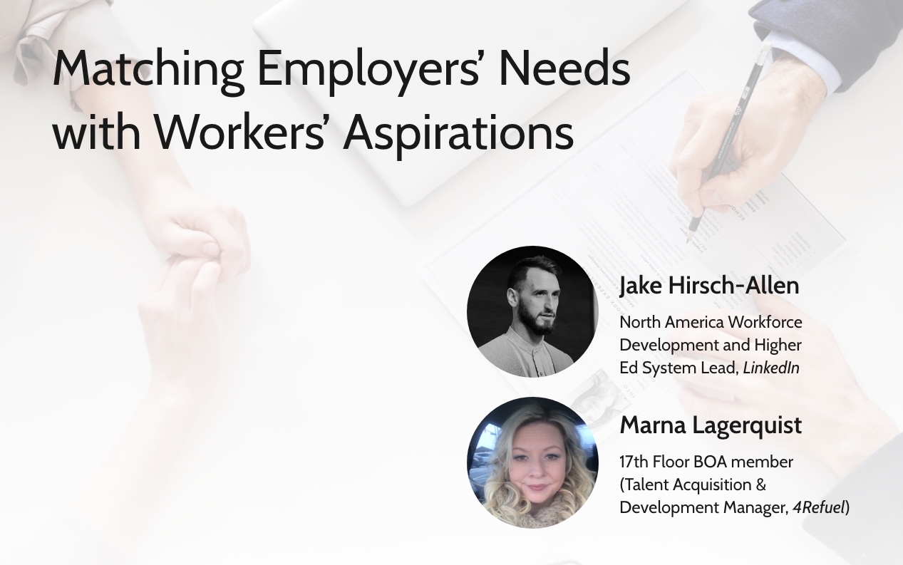 Matching Employers' Needs with Workers' Aspirations - HCM DIALOGUE